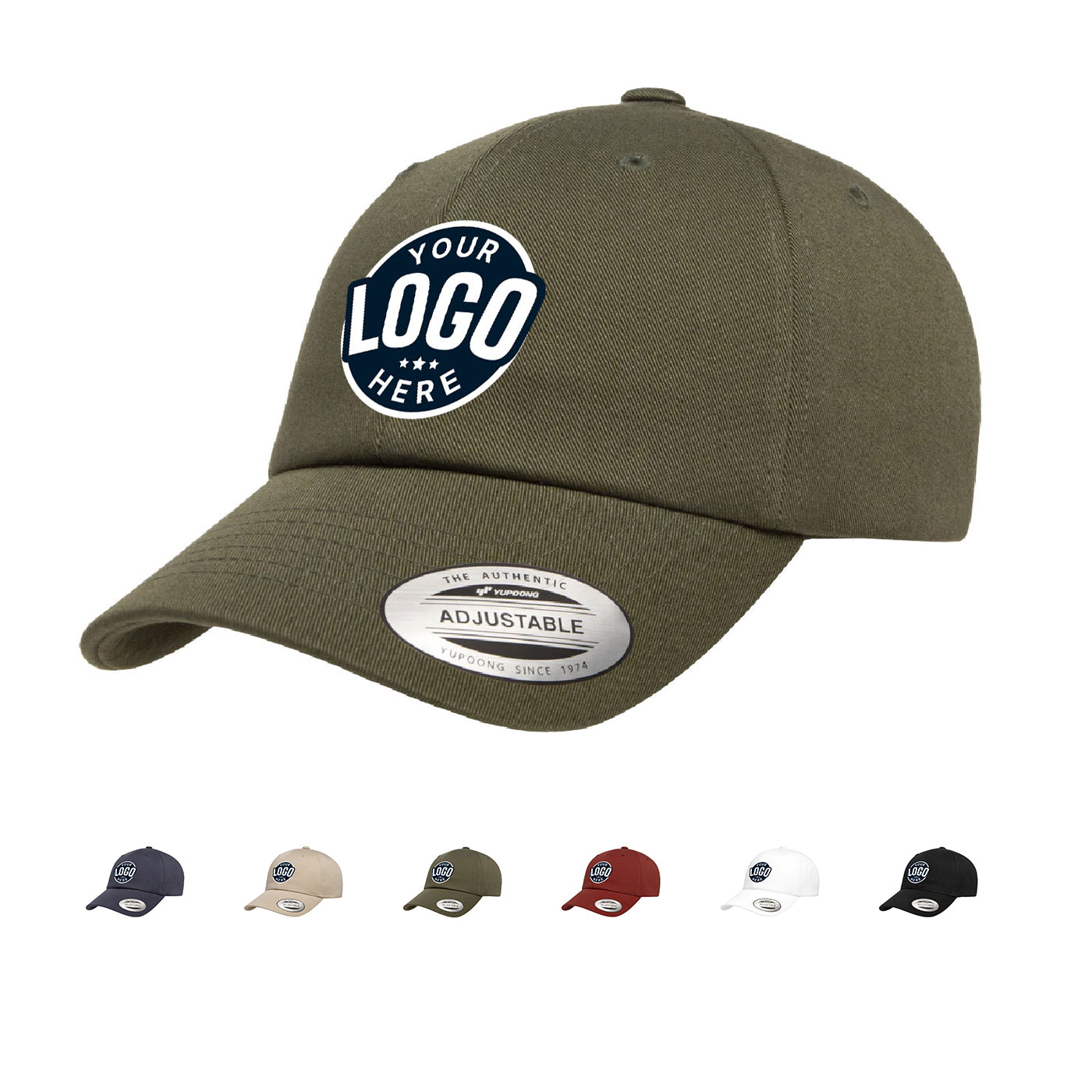 Custom Embroidered Yupoong 6245EC Ecowash Dad Cap, Cotton Relaxed Hat, – Star Hats and Embroidery