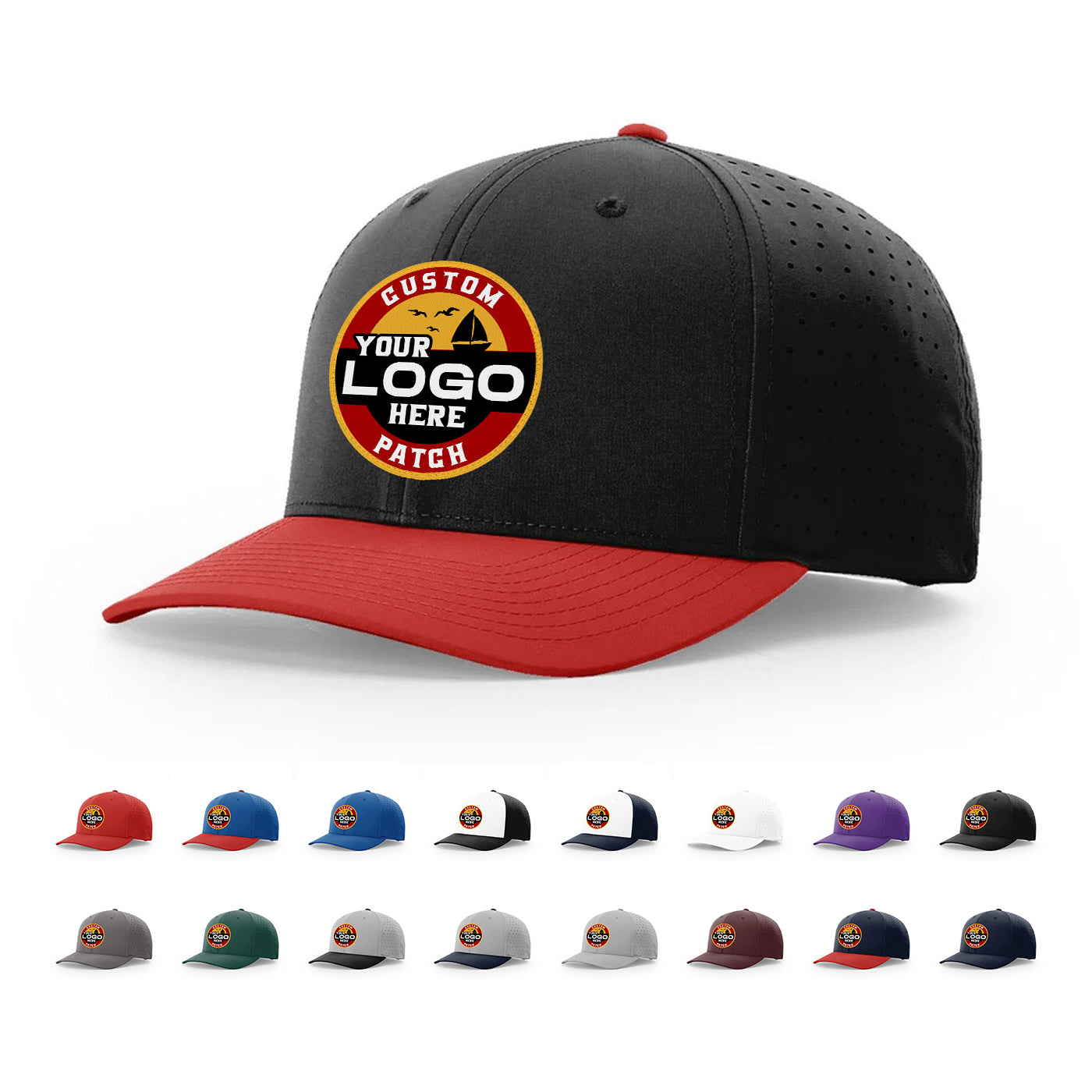 Custom Patch Richardson 632 Laser Perfed R-Flex Adjustable – Star Hats and Embroidery