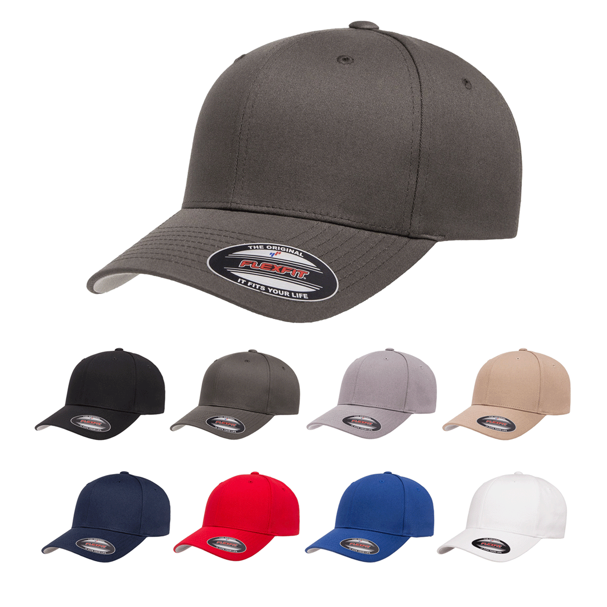 FlexFit 5001 V-Flexfit Cotton Twill Cap - Blank – Star Hats and Embroidery