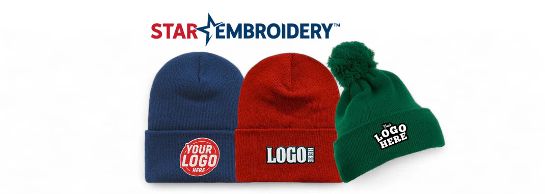 Custom Embroidered Beanies – Star Hats and Embroidery