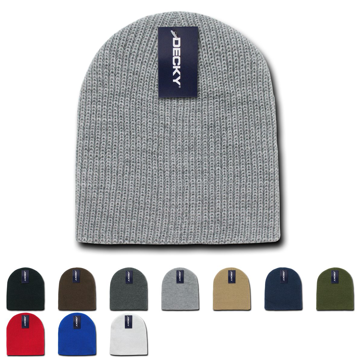 Decky 608 GI Cuffless Watch Cap Knit Beanie - Blank – Star Hats and ...