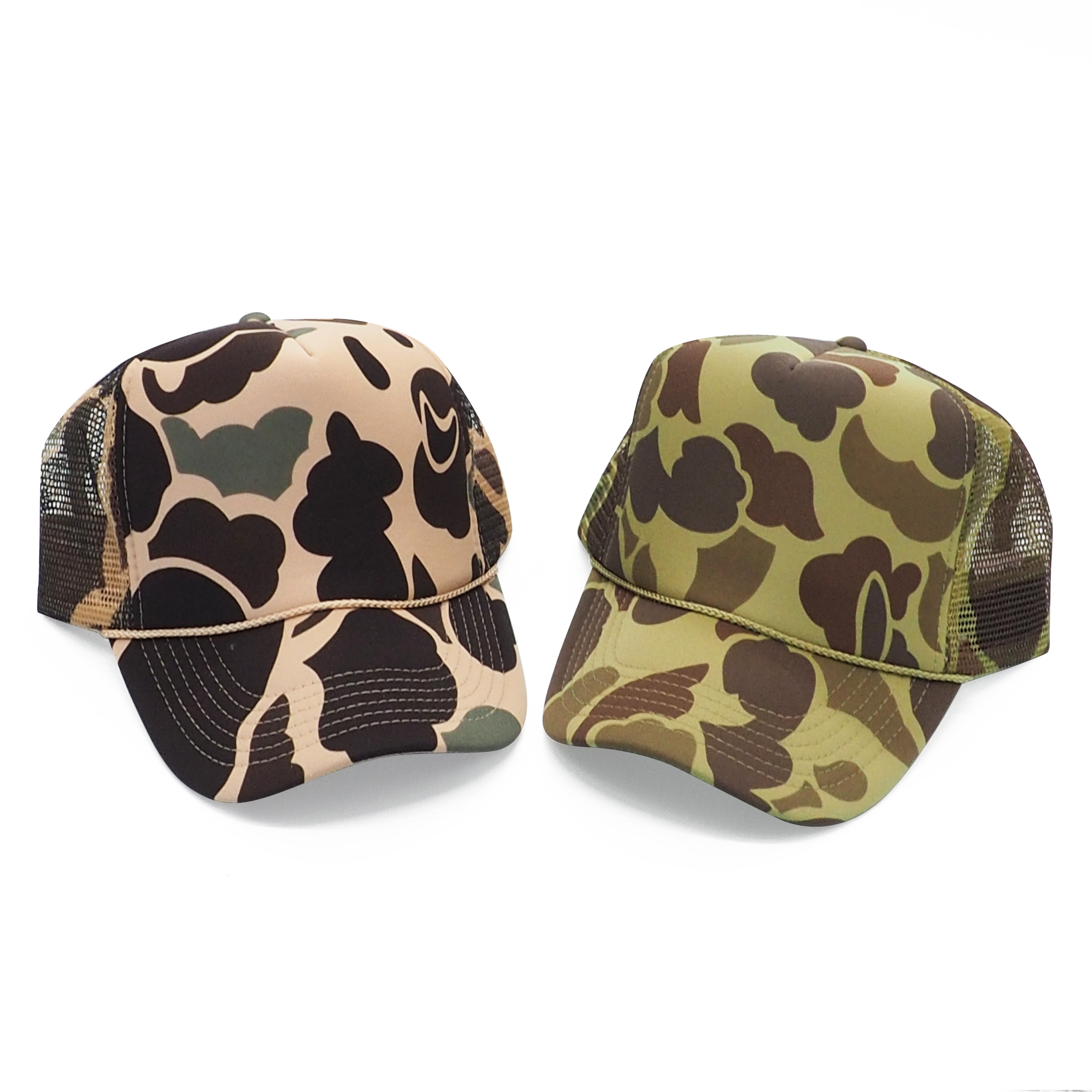 Nissun CSC Foam Trucker Camo Hat 5 Panel Camouflage Cap – Star Hats and ...