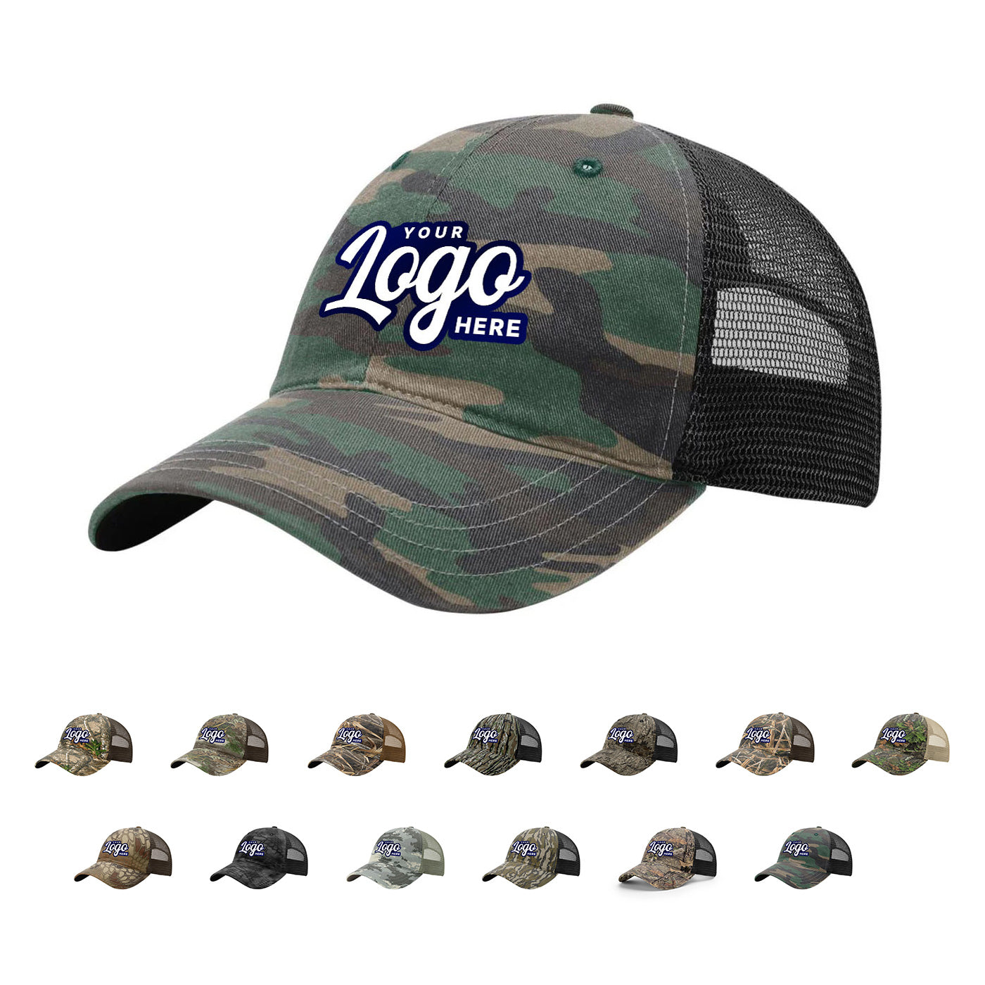 Custom Camo Hats - Wholesale Camo Hats in Bulk, Blank & Embroidered ...