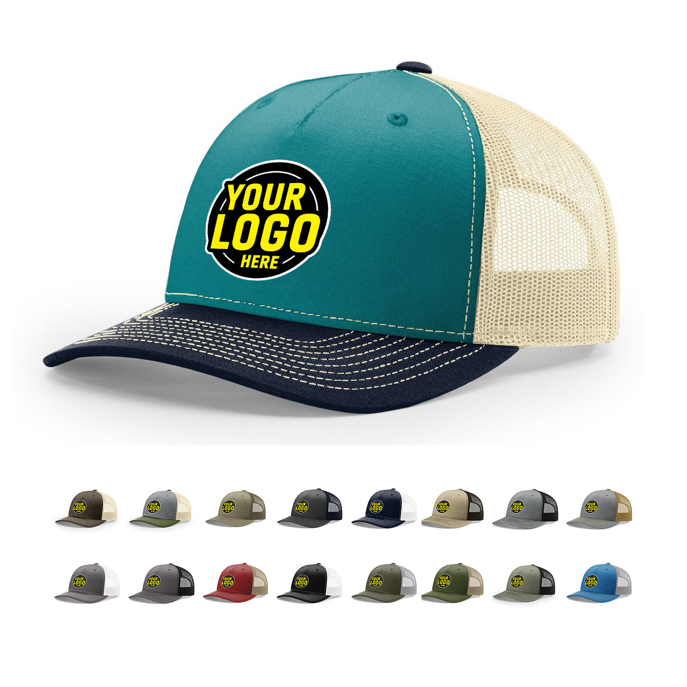 Richardson 112FP Five Panel Trucker Hat - Blank – Star Hats and Embroidery