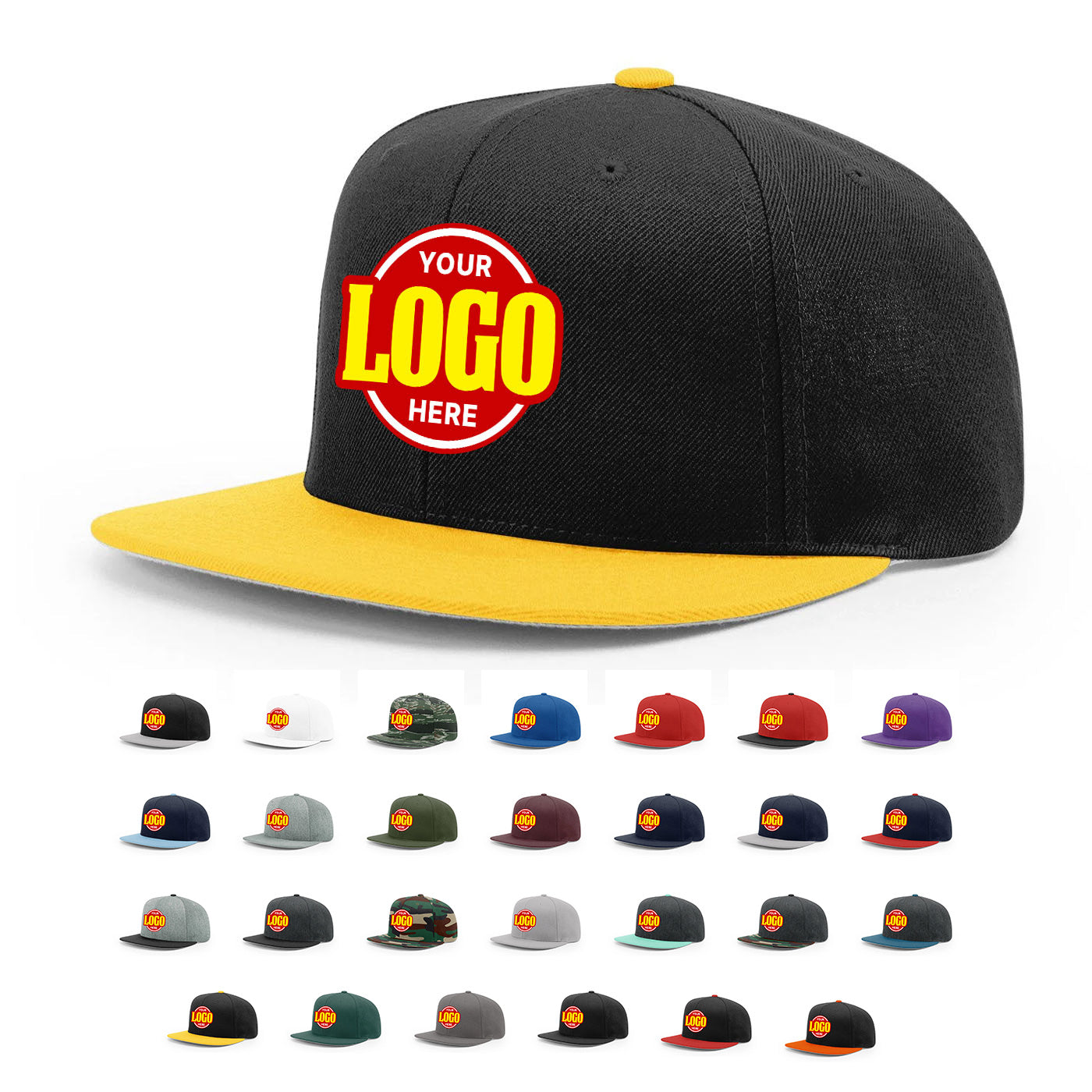 Custom Embroidered Richardson 510 Wool Flatbill Snapback Cap – Star ...