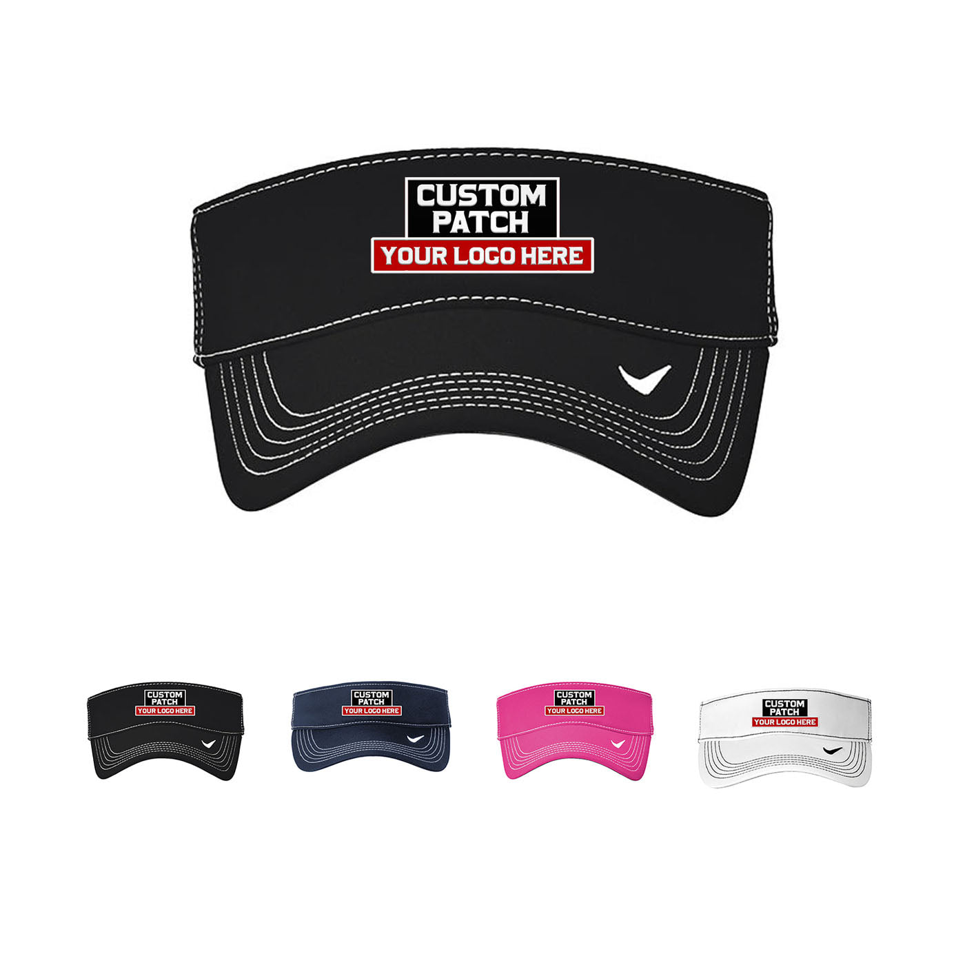 Custom Patch Nike NKFB6446 Dri-FIT Ace Visor – Star Hats and Embroidery