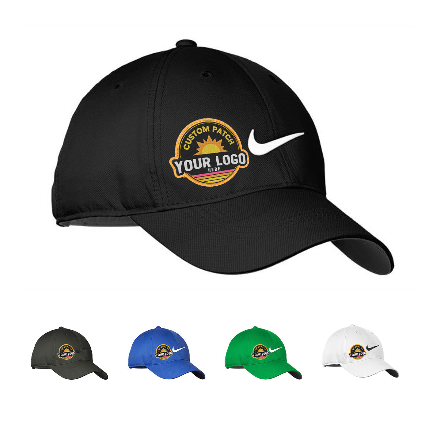 Custom Patch Nike 548533 Dri-Fit Swoosh Front Cap – Star Hats and ...