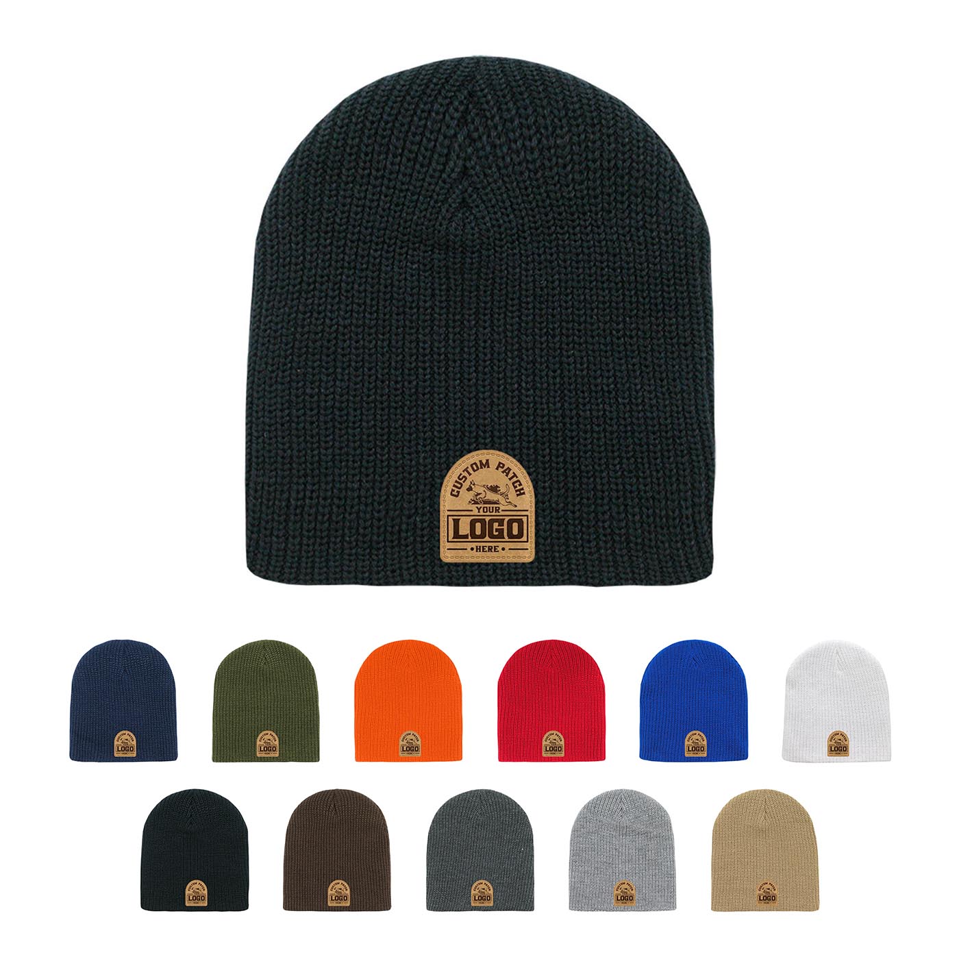 Custom Patch Decky 608 - GI Cuffless Watch Cap, Knit Beanie – Star Hats ...