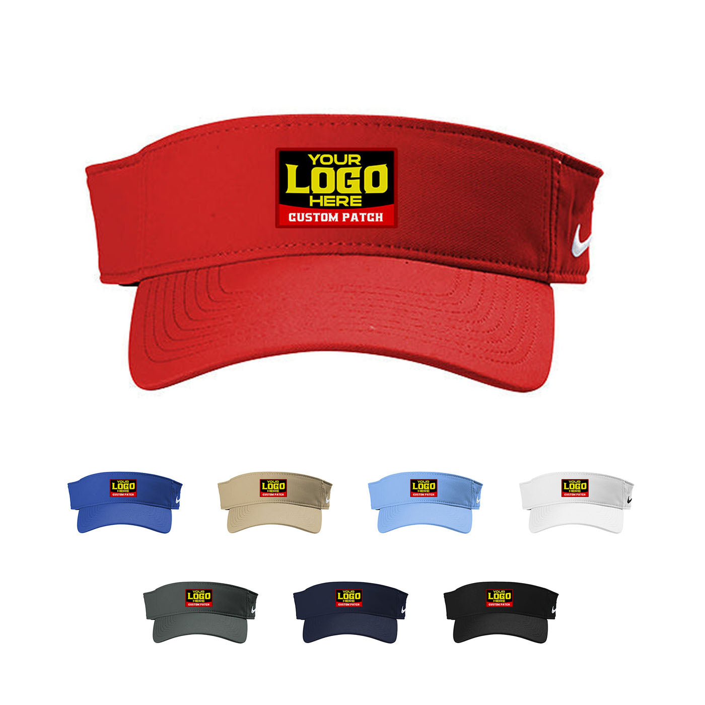Custom Patch Nike NKFB5675 Dri-FIT Team Performance Visor – Star Hats ...