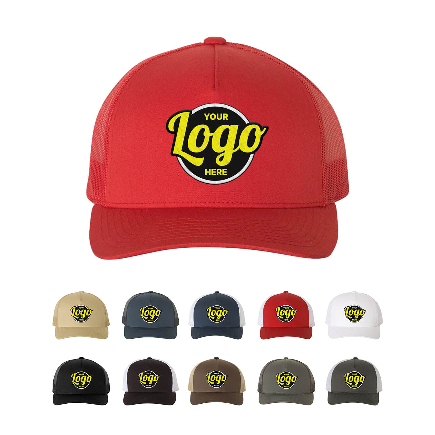 Custom Embroidered YP Classics, Yupoong 6506 - 5-Panel Retro Trucker C ...