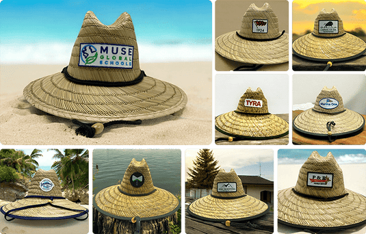 Custom Straw Hats with Logo Bulk Custom Straw Lifeguard Hats – Star ...