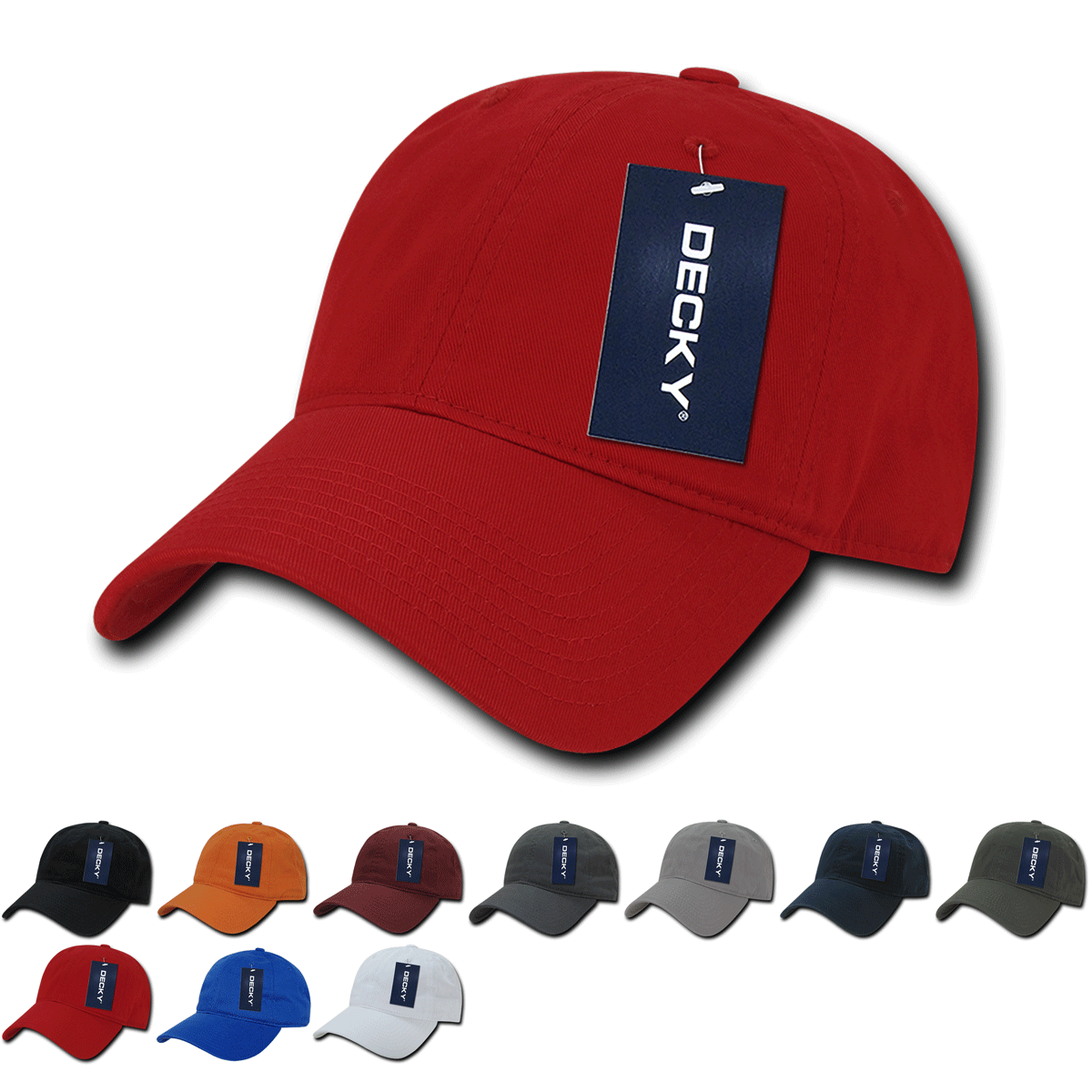 Custom Embroidered Decky 7005 - Youth 6 Panel Low Profile Relaxed Cott ...