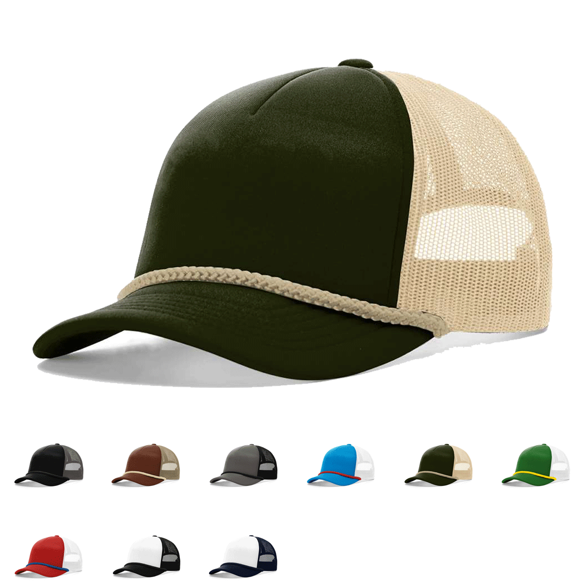 Custom Embroidered Richardson 213 Low Pro Foamie Trucker Cap – Star ...